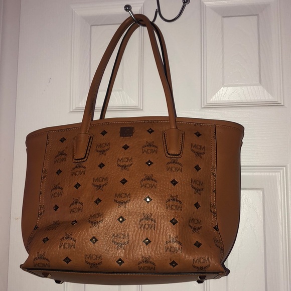 MCM | Bags | Mcm Studded Hand Bag | Poshmark